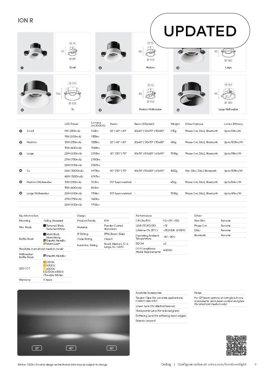 ION R Adjustable Downlight | Unios