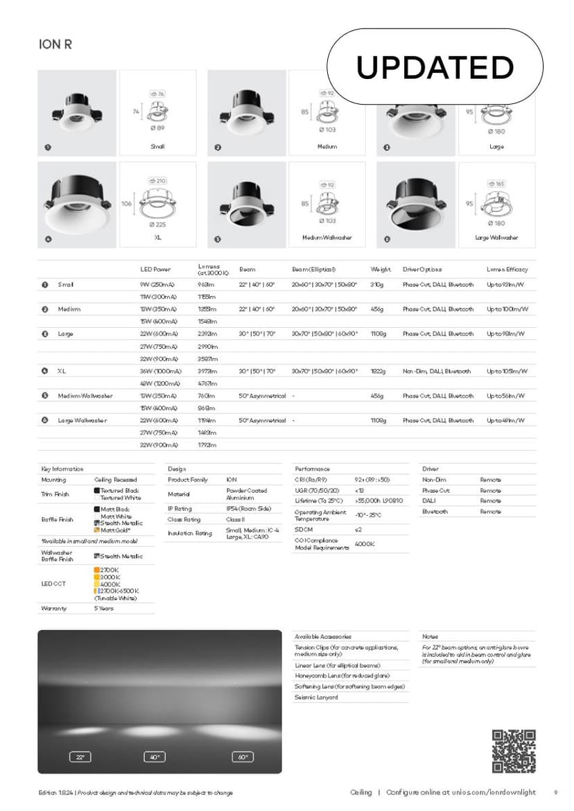 ION R Adjustable Downlight | Unios