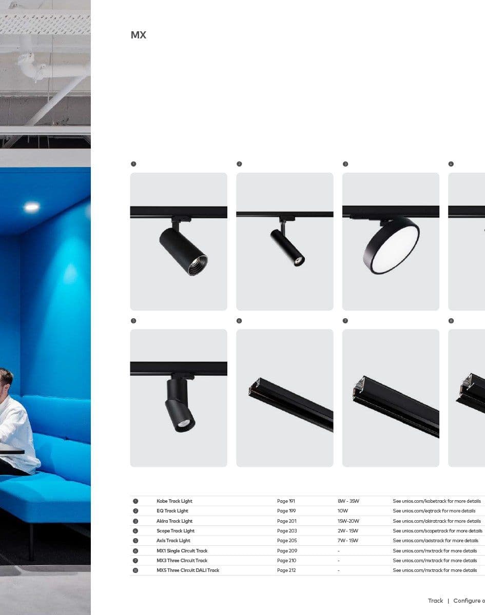 Akira Track Light | Unios